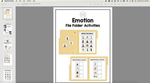 Emotions File Folder Activities by The Autism Helper | TPT