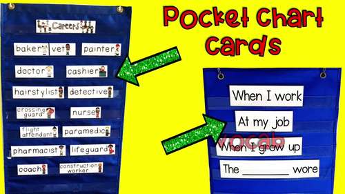 Careers Community Helpers Vocabulary Words and Picture Cards Writing ...