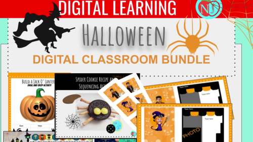 Halloween Digital Learning BUNDLE | Virtual Classroom Halloween Kit ...