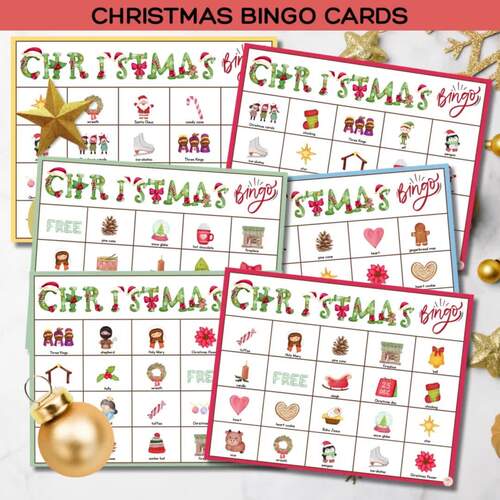 Christmas Nativity Bingo Cards, 40 Bingo Cards, Classroom Game ...