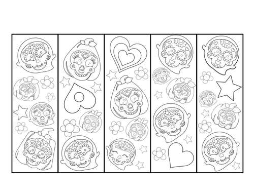 Día de los Muertos Coloring Bookmarks by Three Little Kittens | TPT