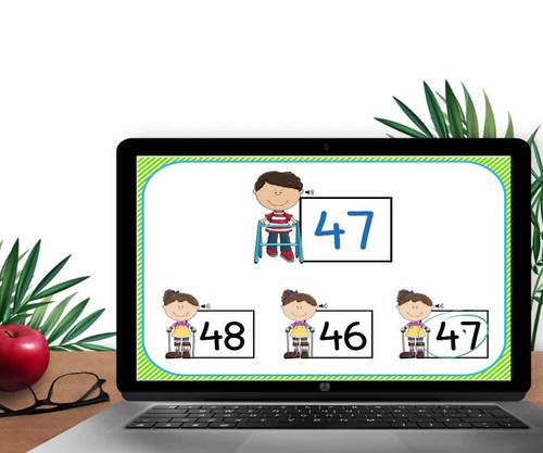 Number Matching 40 to 50 Boom Cards with Audio Cues by Quintessential ...