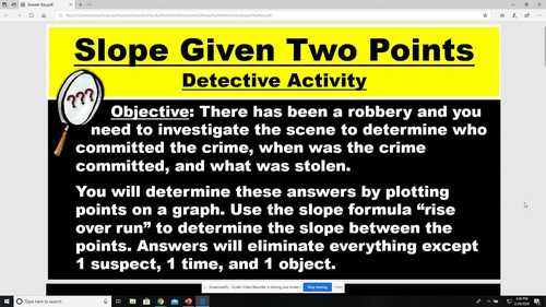 Slope Given 2 Points GOOGLE SLIDES & POWERPOINT DISTANCE LEARNING Activity