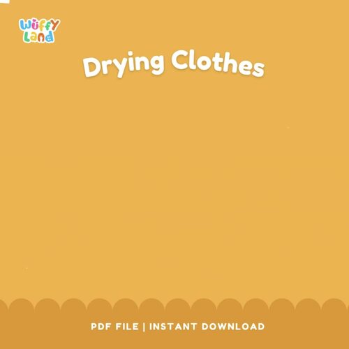 Drying Clothes Printables | Dramatic Play Set, Washing Clothes by Wuffyland