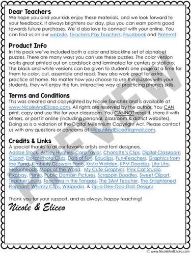 Spanish Alphabet Activity Puzzles by Nikki and Nacho | TPT