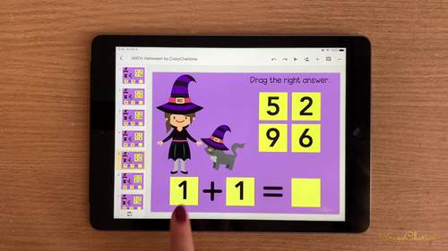 Halloween Math Activities Google Classroom by CrazyCharizma | TPT