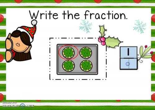 Identifying fractions Boom Cards Distance learning by Madame Soleil