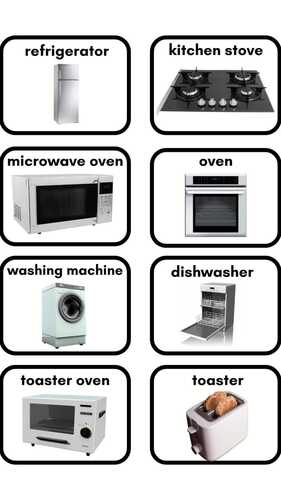 96 Household Furniture and Appliances Flash Card by Lambchopz | TPT