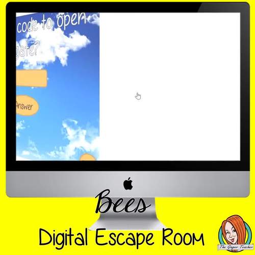 Bees Escape Room Boom Cards by The Ginger Teacher | TpT