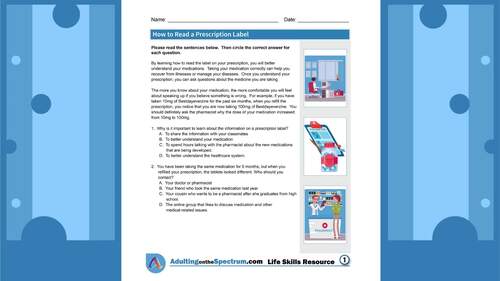 Personal Safety Life Skills Activity Bundle for High School Special ...