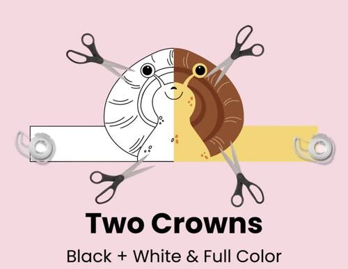 Snail Crown / Party Hat / Mask / Costume / Animal / Headband ** Two ...