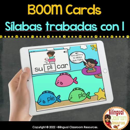 Sílabas Trabadas | Spanish Blends | Grupos consonánticos | Growing Bundle