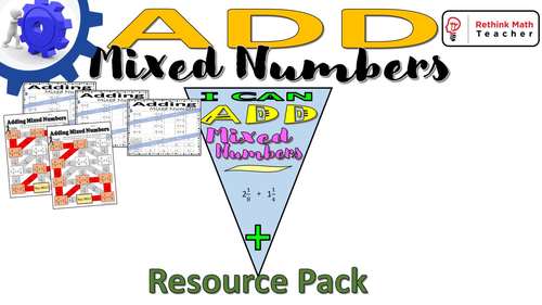 Add Mixed Numbers Digital Bundle - Learning Station Resource Pack