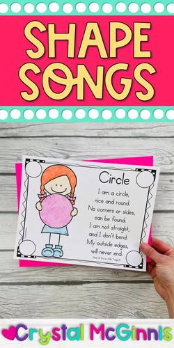 DOLLAR DEAL - Shape Songs - 2d Shapes Shape Activity Shape Posters ...