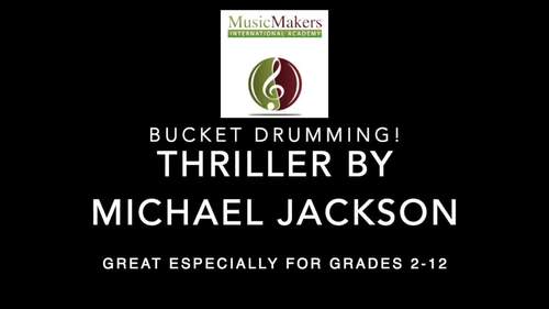 Halloween Music Rhythm Fall | Bucket Drumming- Thriller Michael Jackson
