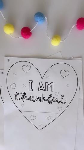 Thanksgiving 3D Craft | Thankful reflection activity | Gratitude reflection