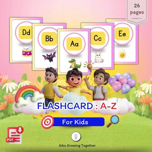 A–Z Alphabet Flashcards | Letter Recognition for PreK & Kindergarten