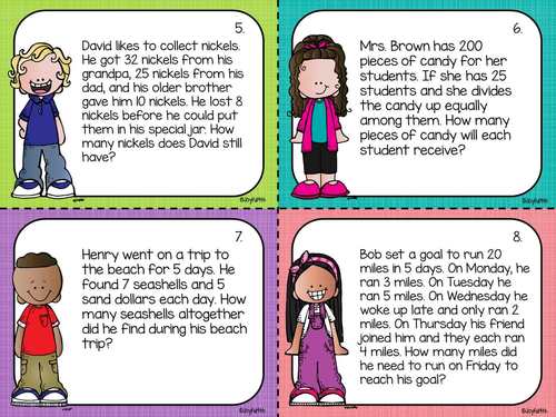 Multi-Step Word Problems Task Cards | 4th-5th Grade | Set 1 | Digital ...