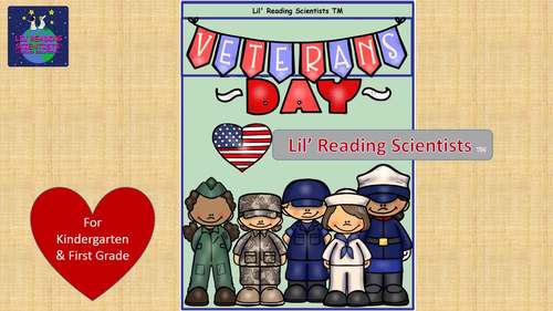 Veterans Day Kit for Kindergarten and First Grade | TPT