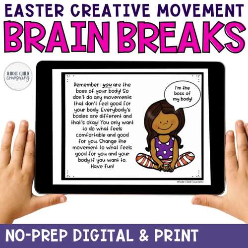 Spring Yoga Would You Rather Easter Movement Cards and Yoga Coloring ...