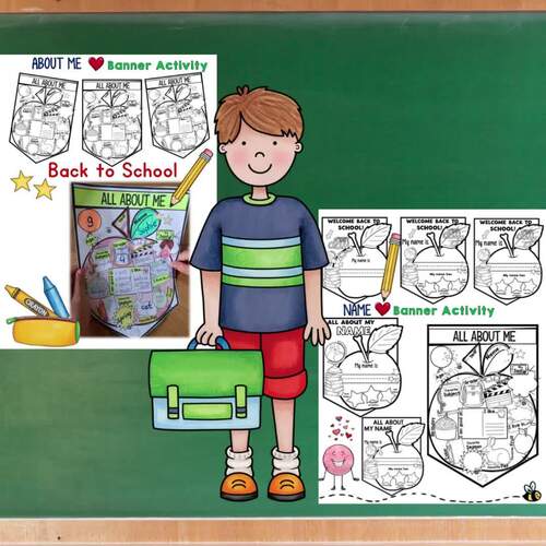 ESL ️ All About Me / Name Activity / Back to School Banner Pack | TPT