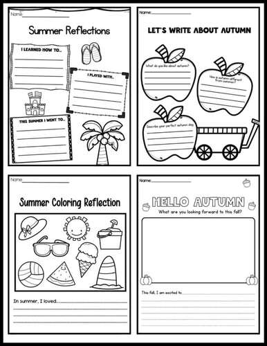 Goodbye Summer, Hello Autumn Activities Fun by Kidz Learning Studio