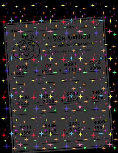 Halloween 4 Digit Addition Worksheets With & Without Regrouping | Math ...