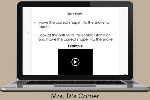 Matching 2D Shapes Digital Activity | Distance Learning by Mrs Ds Corner