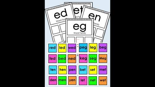 Short E Vowel Activities No Prep Short Vowel Centers by Teacherinspo123