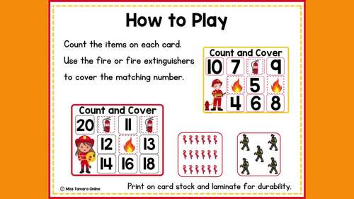 October Preschool Math Counting to 20 Activities Bundle for PreK