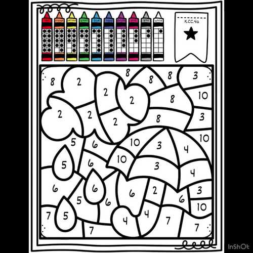 Kindergarten & 1st Grade Subitizing Worksheets – Weather Theme Color-by ...