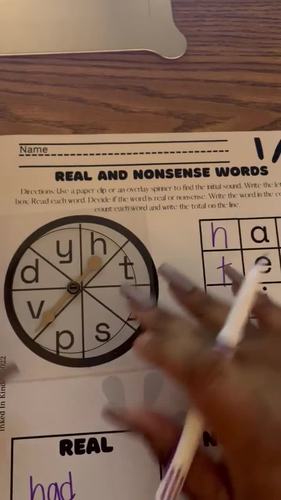Real & Nonsense Word Creator by Inked In Kinder | TPT