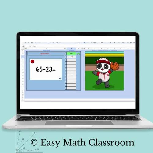 2 Digit Addition & Subtraction With & Without Regrouping Google Sheet