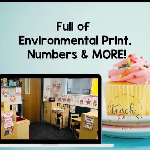 Cupcake Shop Dramatic Play Center Printables, Labels, & Signs for ...