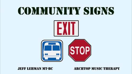 Environmental Print Songs & Videos - Community Signs (BUNDLE) | TPT