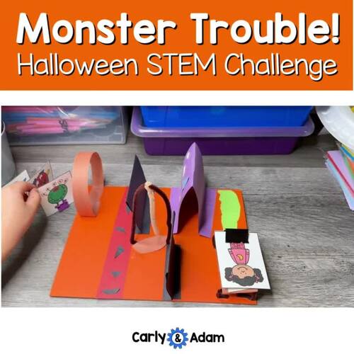 Monster Trouble Halloween READ ALOUD STEM™ Activity - Monster Obstacle ...