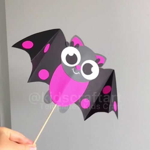 Halloween Fun Bat Craft October Fall Autumn Animal Crafts Classroom ...