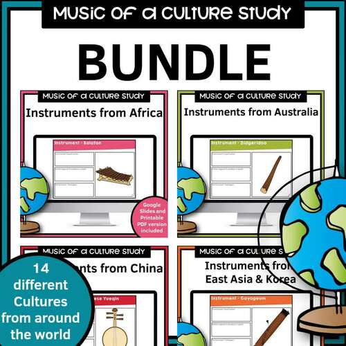 Music in Cultures Around the World BUNDLE by Jooya Teaching Resources