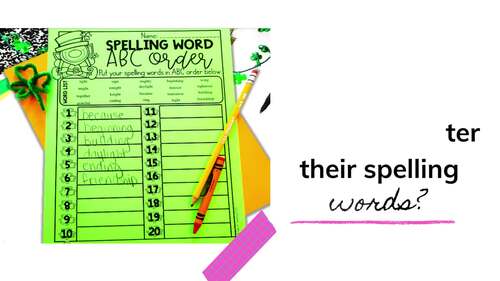 March Spelling Activities for Any List Spring Spelling March Spelling ...