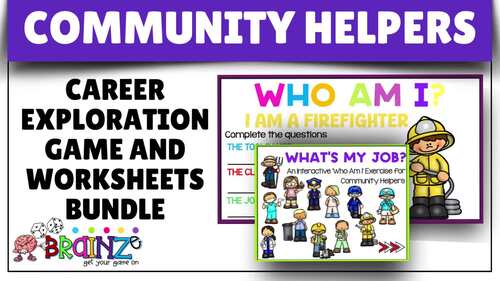 Community Helpers Activity Bundle – Fun PowerPoint Game and Printable Pack
