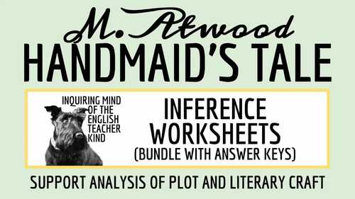 The Handmaid's Tale Close Reading Analysis Worksheets and Answer Keys ...