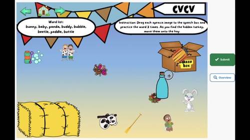 Apraxia Hide and Seek GAME - Thanksgiving | Speech Therapy | TPT