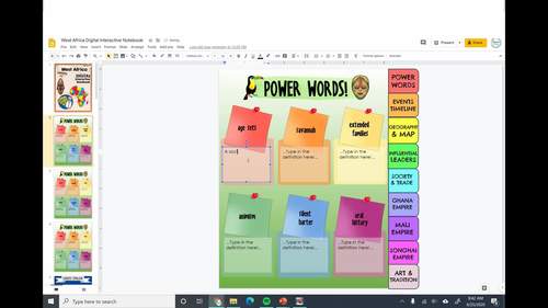 West Africa Interactive Notebook | Digital Notebook Distance Learning