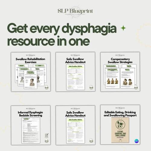 Adult Dysphagia Therapy Toolkit: The Master Bundle, SLP Growing Bundle