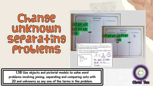 Change unknown separating word problems by Cloud Ten | TPT