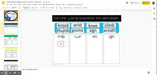 Silent Letters Hybrid Word Work Bundle by SkatingThroughLiteracy