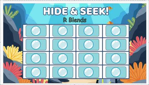 Hide & Seek Underwater Phonics Game Blends, Digraphs, Trigraphs ...