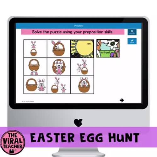 ELA and Math Activities Easter Egg Hunt Activity Boom™ Cards | TPT