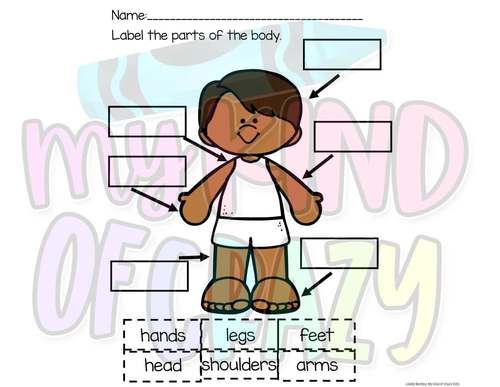 My Body Adapted Book | Printable | Color and BW | Special Ed | TPT