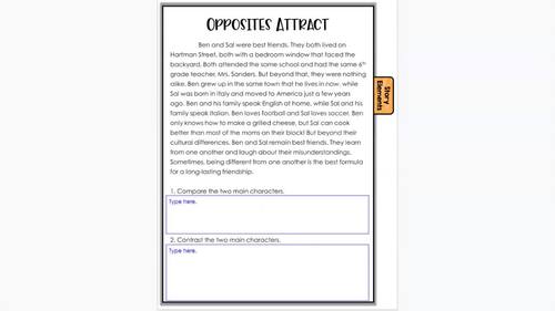 Reading Interactive Notebook | Printable and Digital by Jennifer Findley